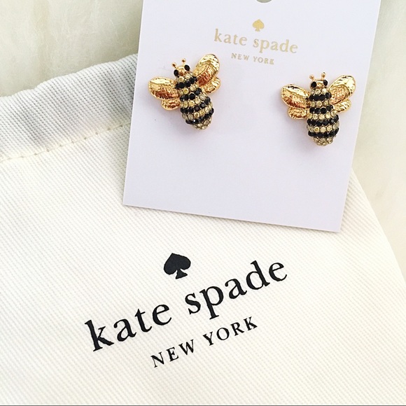 kate spade | Jewelry | Kate Spade Pave Bee Stud Earrings | Poshmark